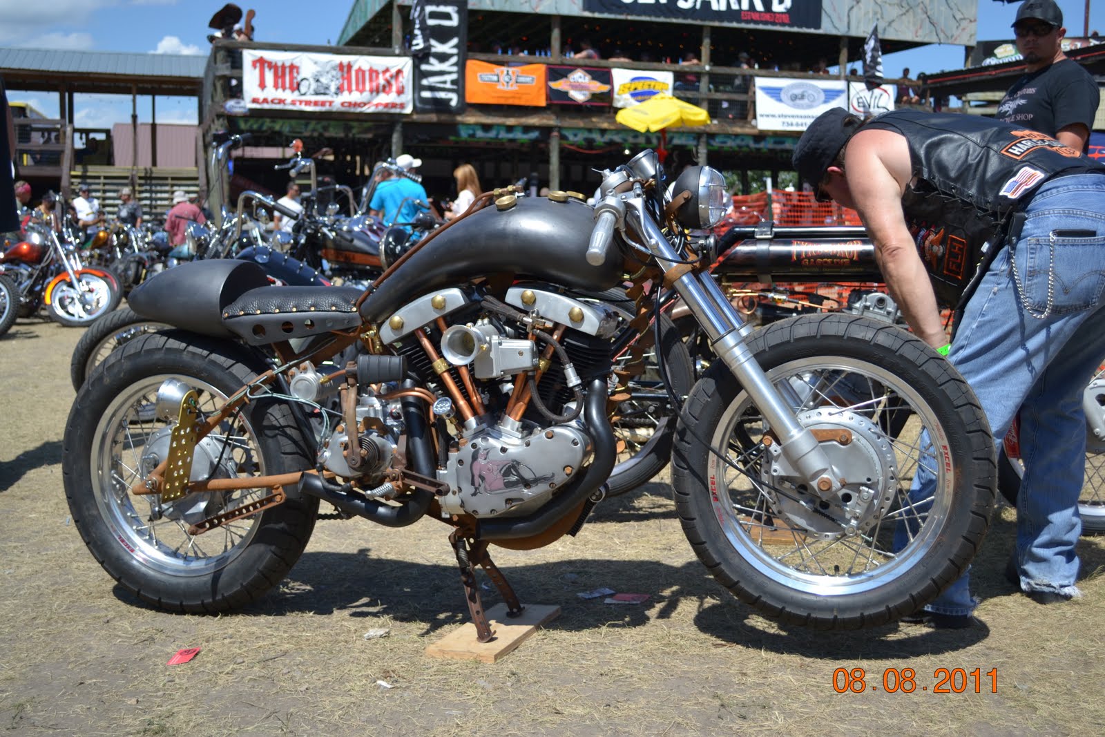 TEXAS BIKE WORKS: Sturgis 2011 The Horse Back Street Chopper Show