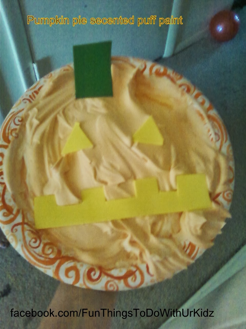 Pumpkin spice puff paint