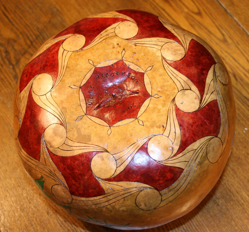 Vickie's Sketchbook: Gourd Art--Pyroengraving or Wood-burning an Art Design