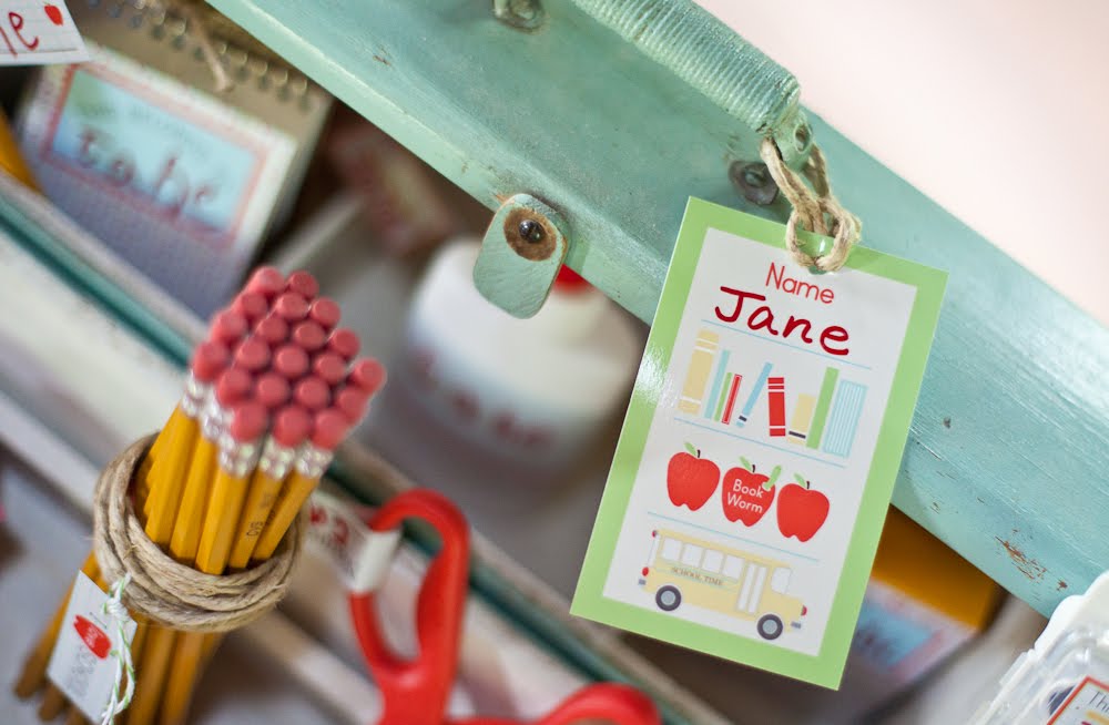 Free Printable: School Bag Luggage Tag - Anders Ruff Custom Designs, LLC