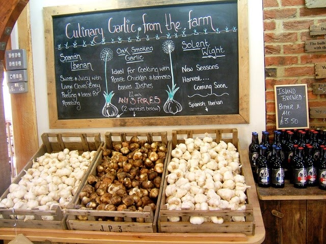 Lin's Isle of Wight Walking Blog: Walk 19 Isle of Wight Garlic Farm