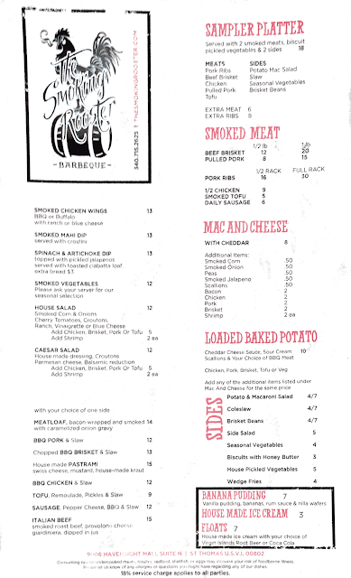 Deb's Days: Yummy Monday - The Smoking Rooster in St. Thomas