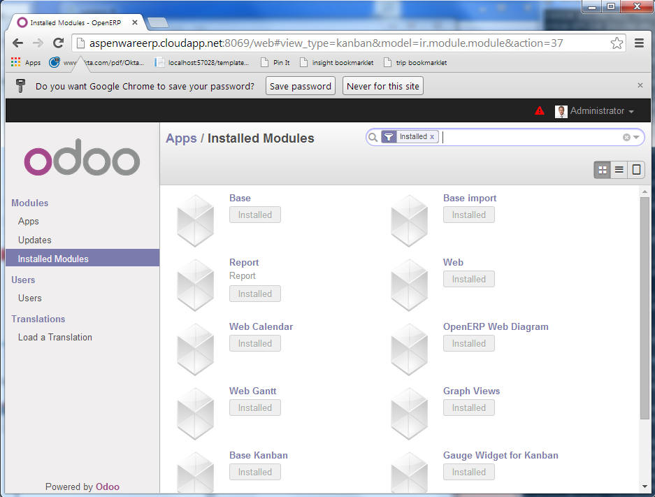Erp Adventures Create Odoo Database Instance