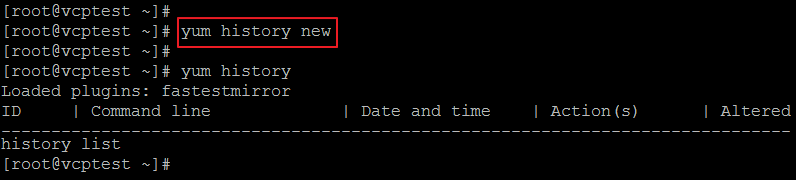 Information Technology How To Guides: How To Manage Yum History