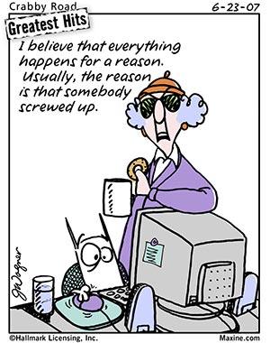 Old Lady Cartoon Character Maxine