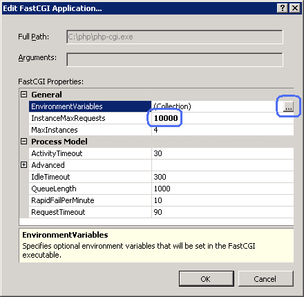 Softminer.Net: Increase fast CGI max request on IIS 7