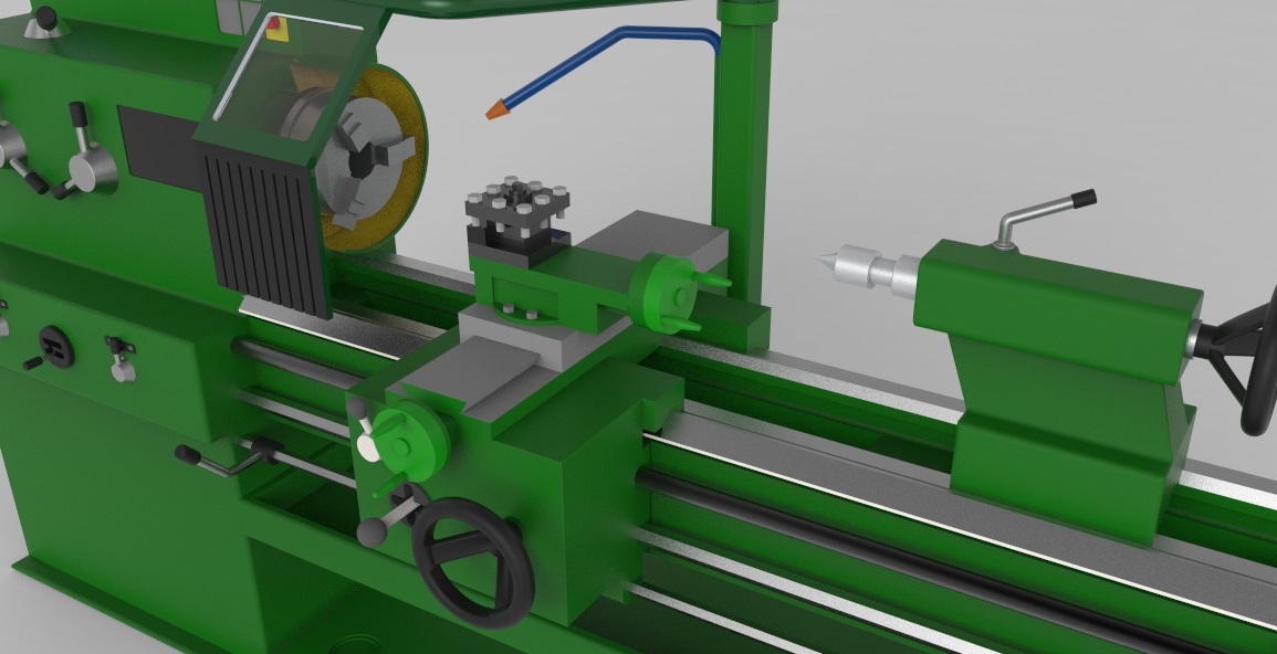 Torna Tezgahı (Lathe) Solidworks Teknik Resmi ve Montajı