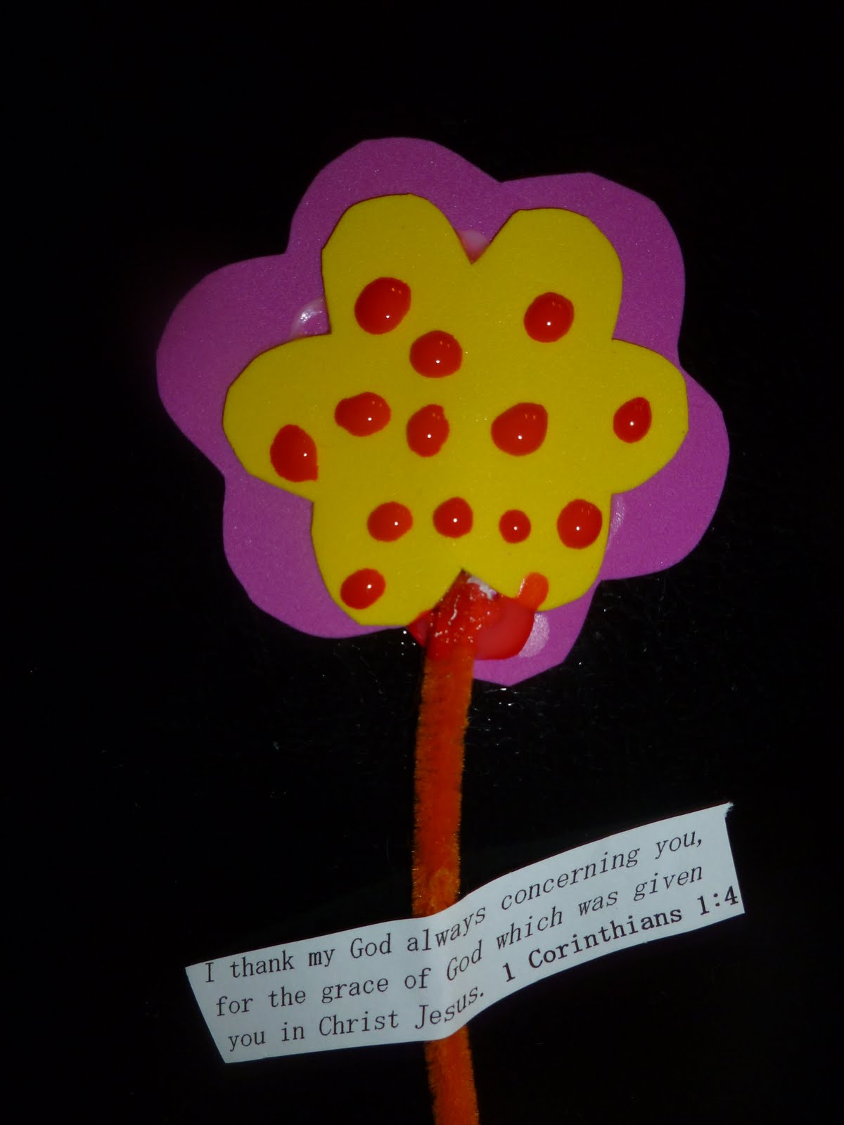 SCRIPTURE FLOWERS CRAFT - Mama to 6 Blessings