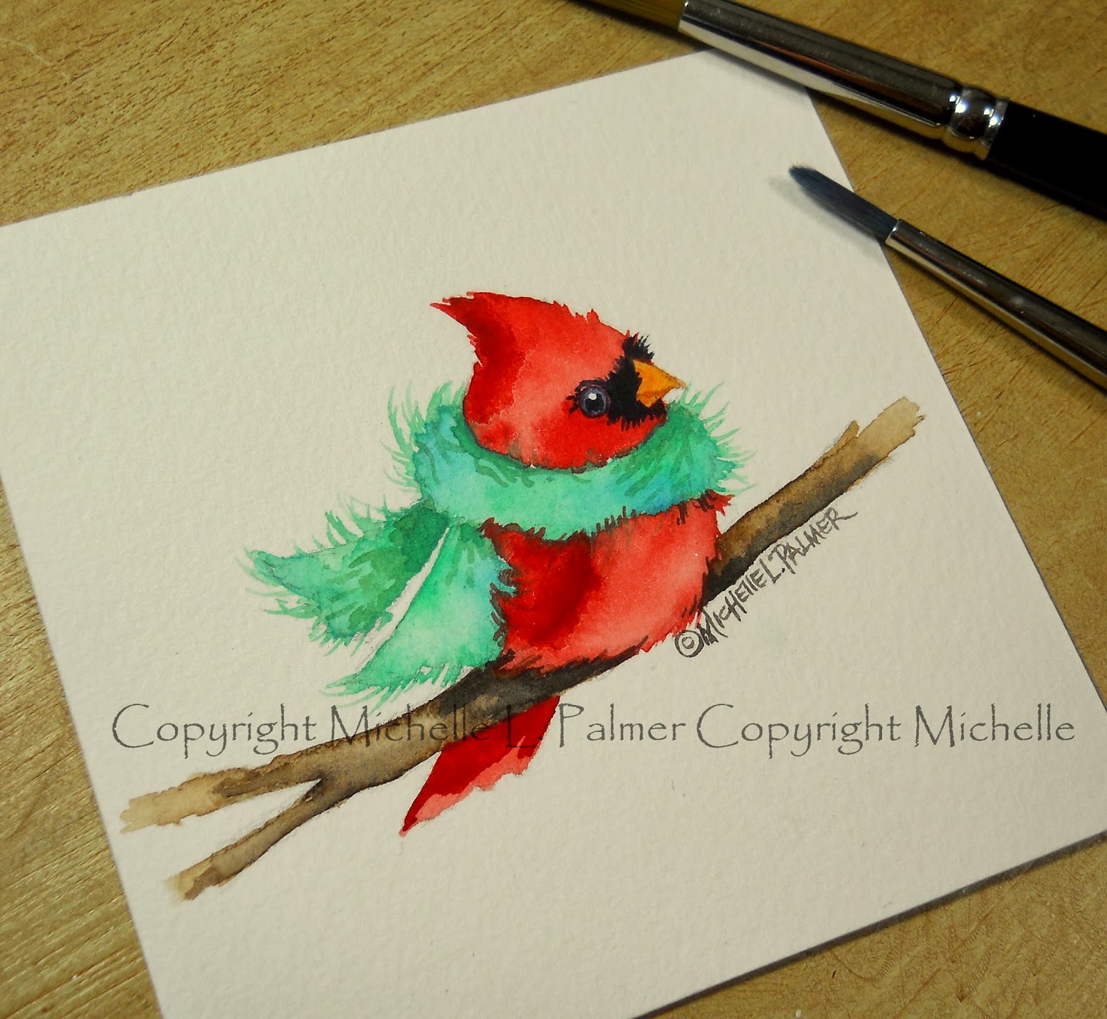 Michelle Palmer: Original watercolors to celebrate all of this snow!