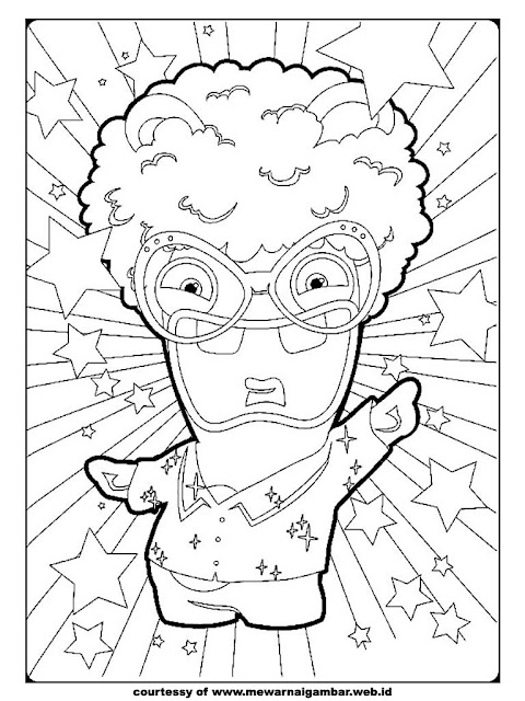 Mewarnai Gambar Kartun Rabbids Invasion | Mewarnai Gambar