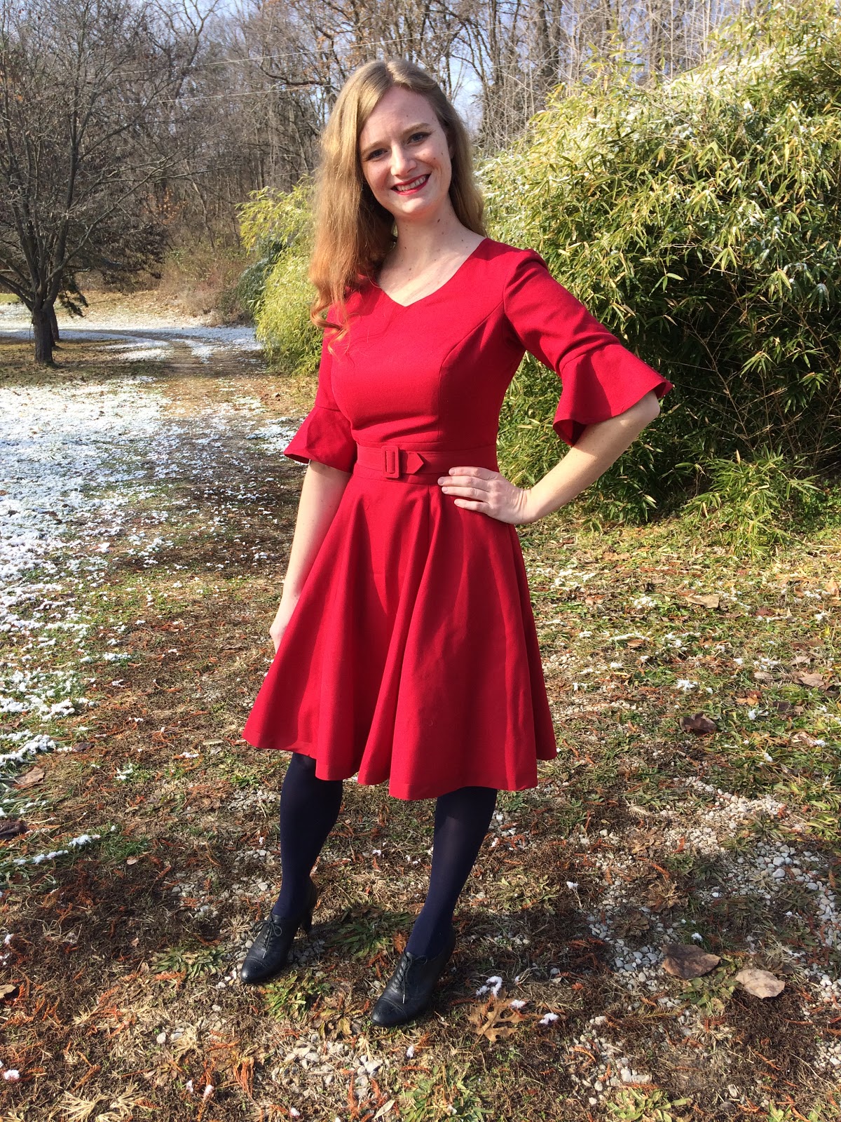 The Sewing Goatherd: A Red Wool Dress