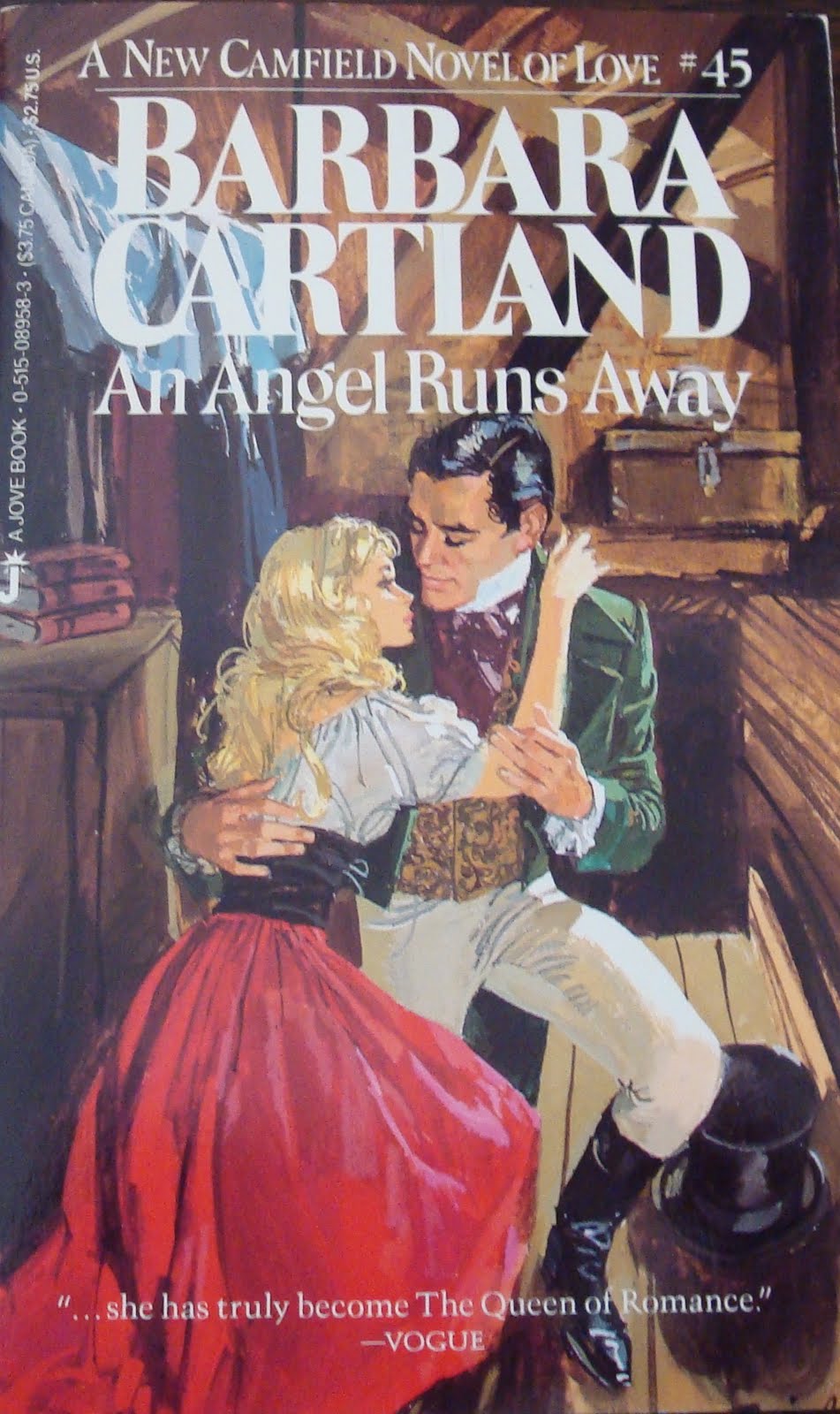 Barbara Cartland Books and Cover Art: An Angel Runs Away