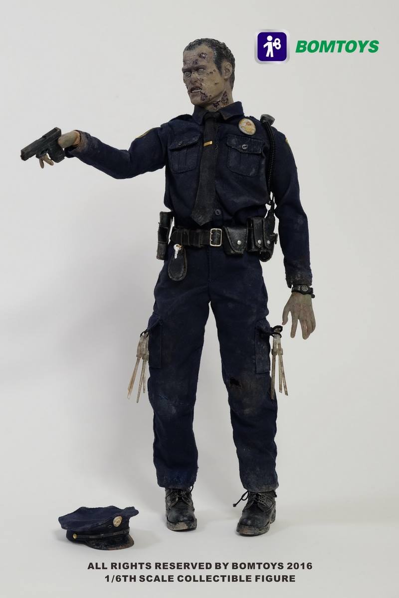 toyhaven: BOM Toys 1:6 scale Zombie Police Officer 12" Figure is going ...
