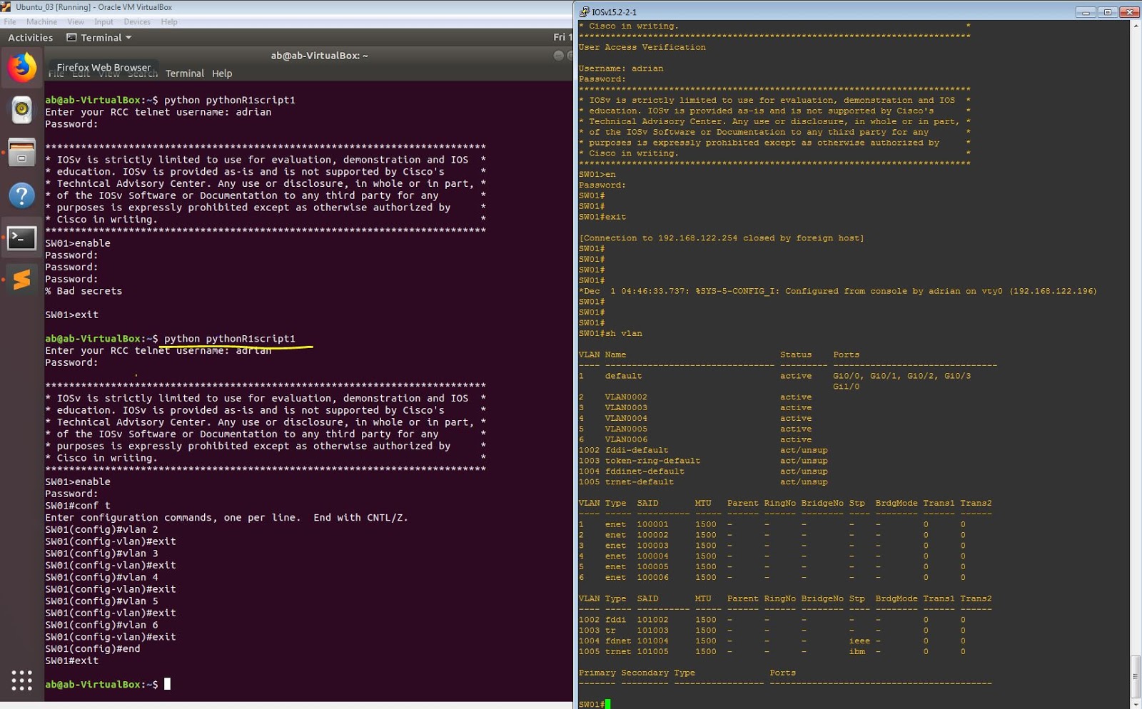 IT Life will find a way: Python and Telnet: Configure Switch VLANs
