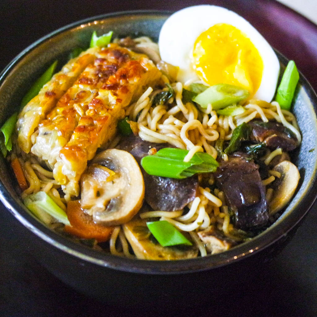A Table At Robert Ridge: Double Mushroom Ramen with Tempeh