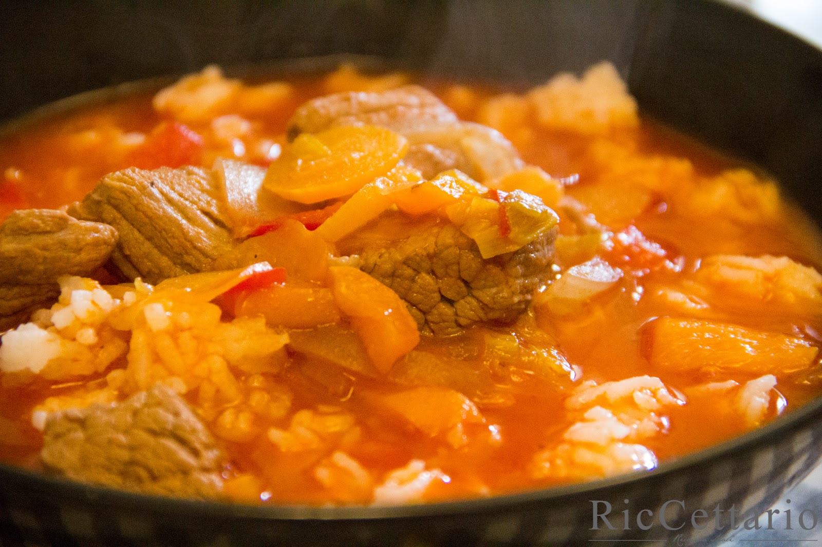 RicCettario di Riccardo Maci: Zuppa di Riso con Carne