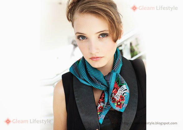 How to tie a lovely stole across neck and on head | Gleam Lifestyle