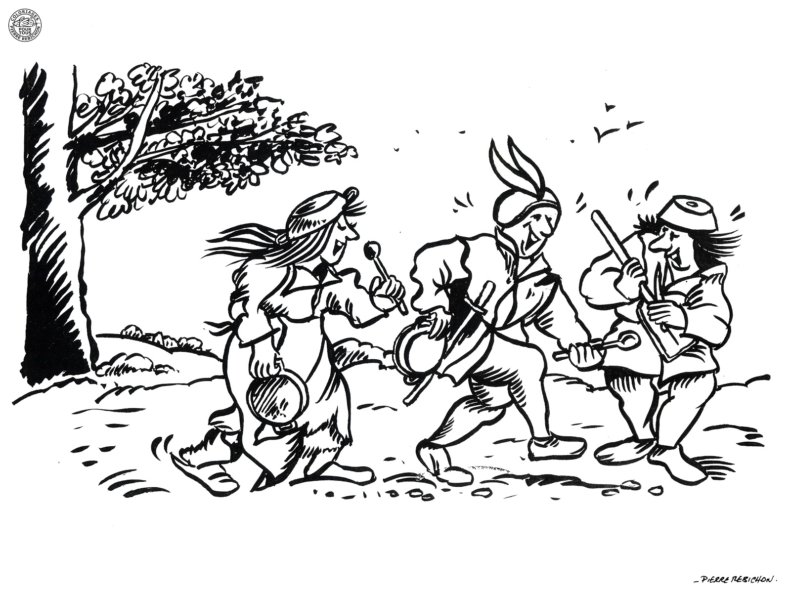 COLORIAGES POUR TOUS: L'HISTOIRE À COLORIER