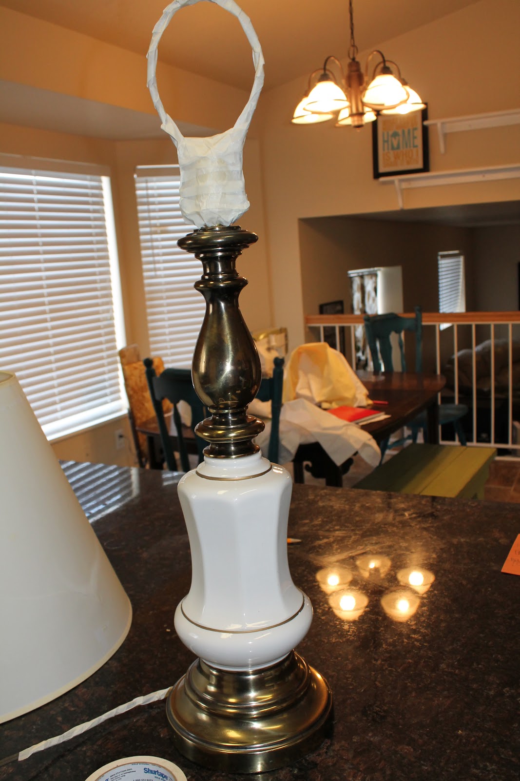 listfullyblissful: Junk lamp makeover