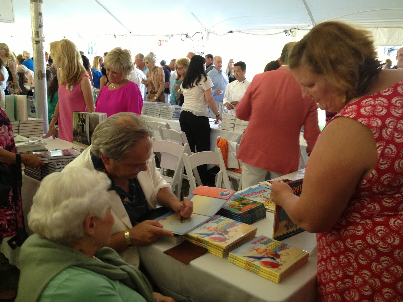 Michael Paraskevas: Sketchbook: Authors' Night in East Hampton