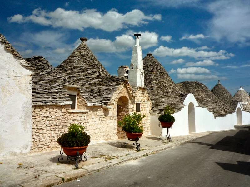 Trulli, The traditional dwellings in Alberobello, Italy