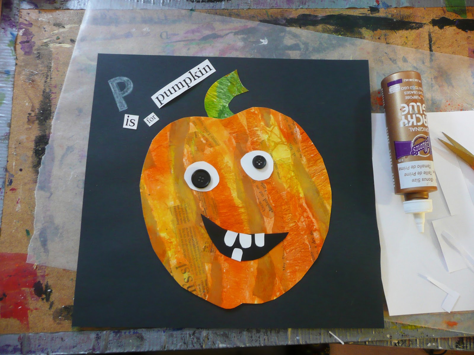 that artist woman: Mixed Media Pumpkins