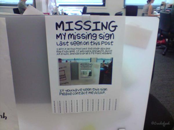 Funny Lost and Found Signs (30 Pics) | Funny Signs