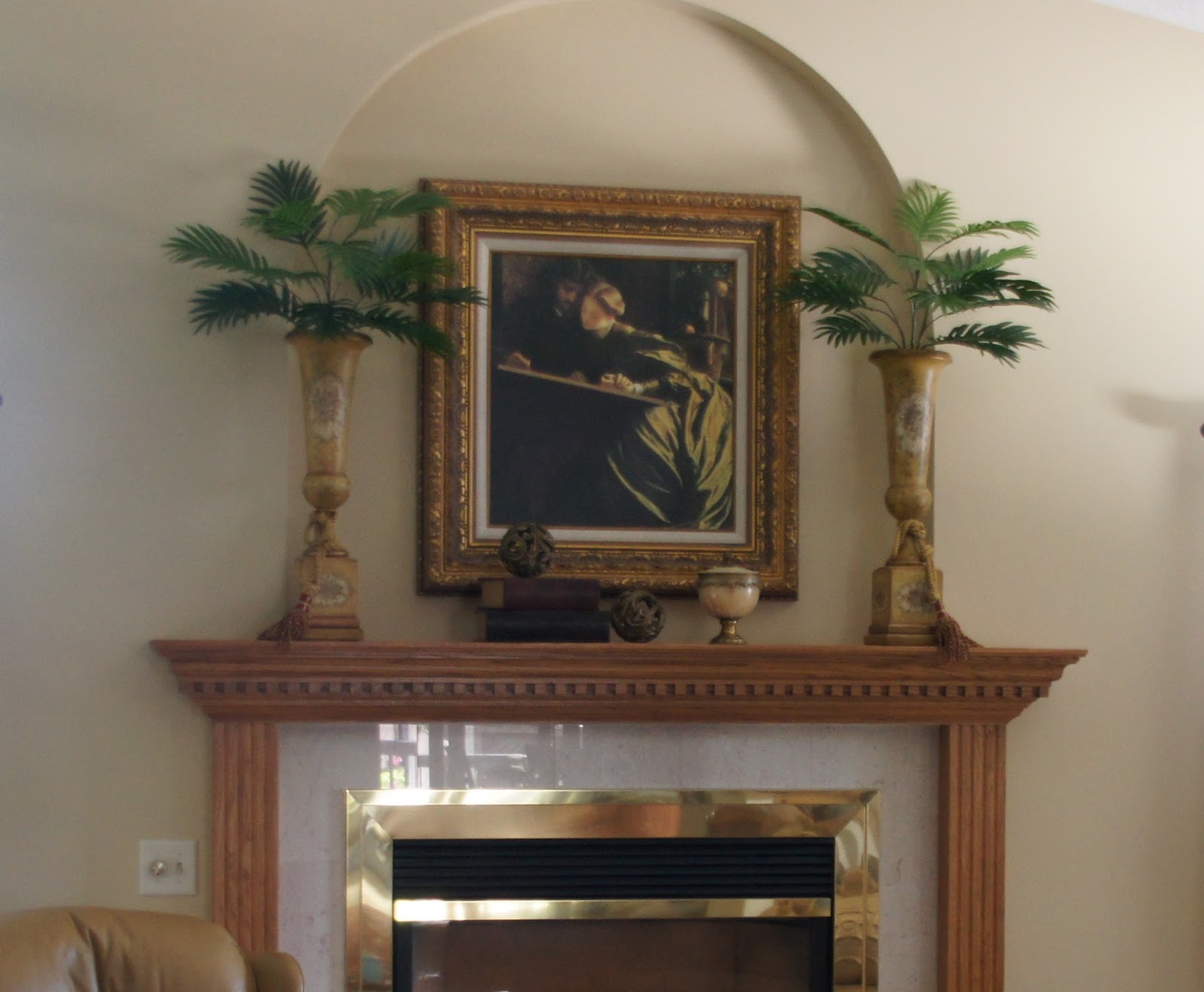 Home and Gardening With Liz: Palms on the Mantel
