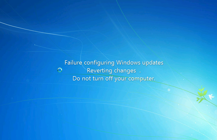 Kā apiet “Windows 7 update failure loop” - Karsta Dzelzs Laika Terminālis