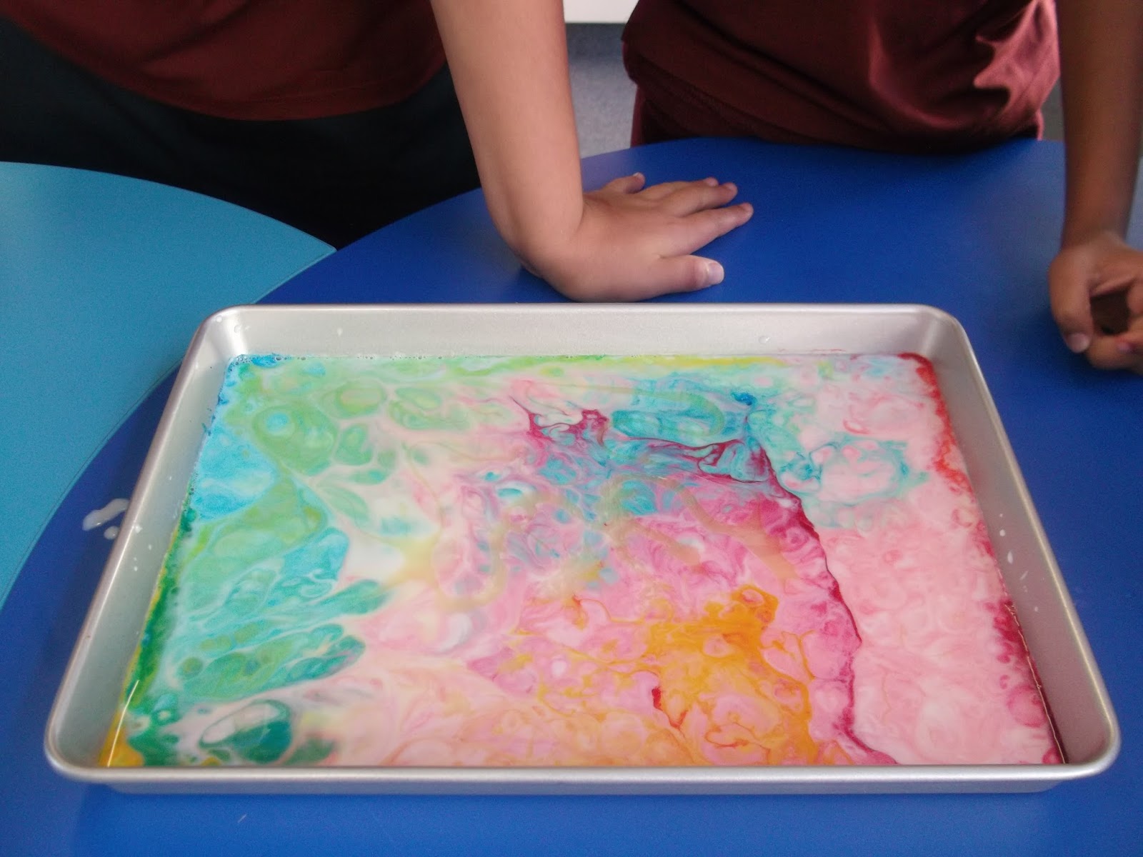 Swirly Colours Science Experiment