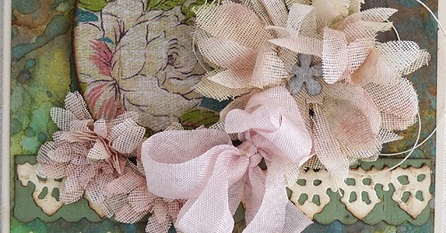 Country View Crafts' Projects: Tim Holtz inspired background card #1