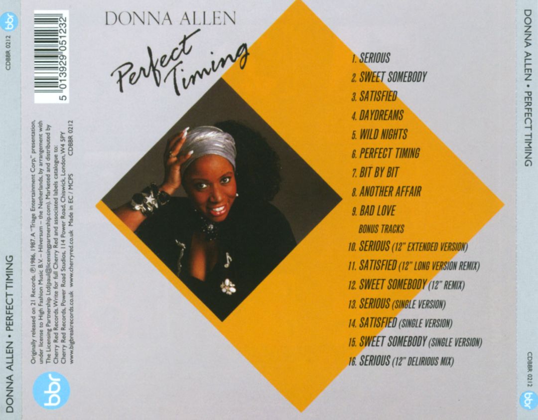 MUSICOLLECTION: DONNA ALLEN - Perfect Timing (Expanded Version) - 1986 - 2013