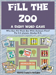 An Educator's Life: It's a (sight word) Zoo In HERE!