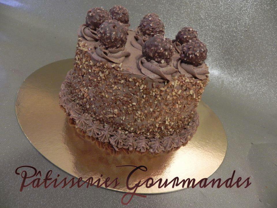 pâtisseries gourmandes : Layer cake Ferrero Rocher