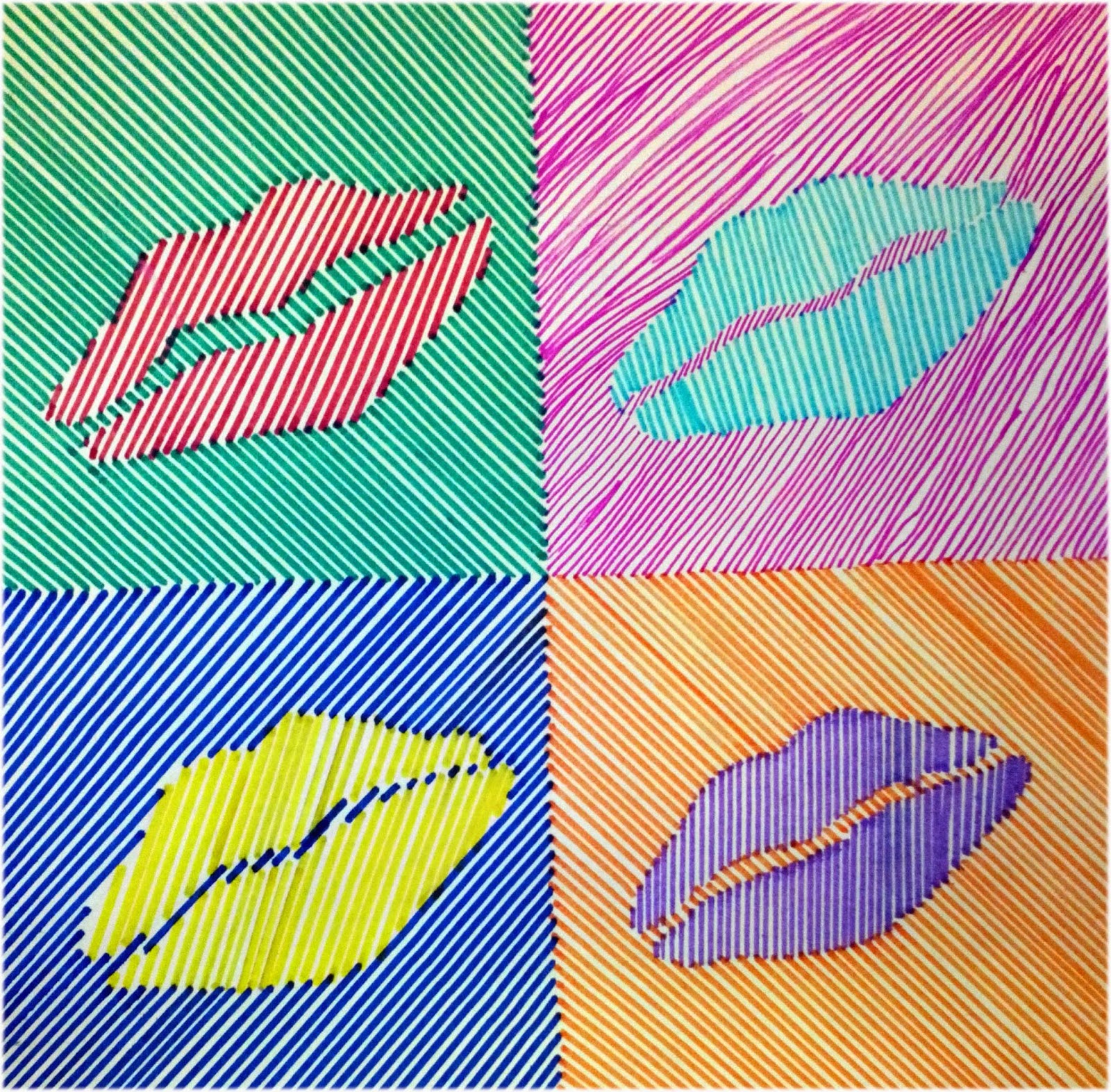 Galería de Arte Alhucema: Rayonismo. 3º ESO B