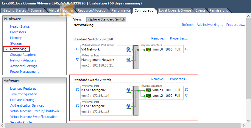 Vgeek Configuring Microsoft Iscsi Target Datastore On Esxi Server And