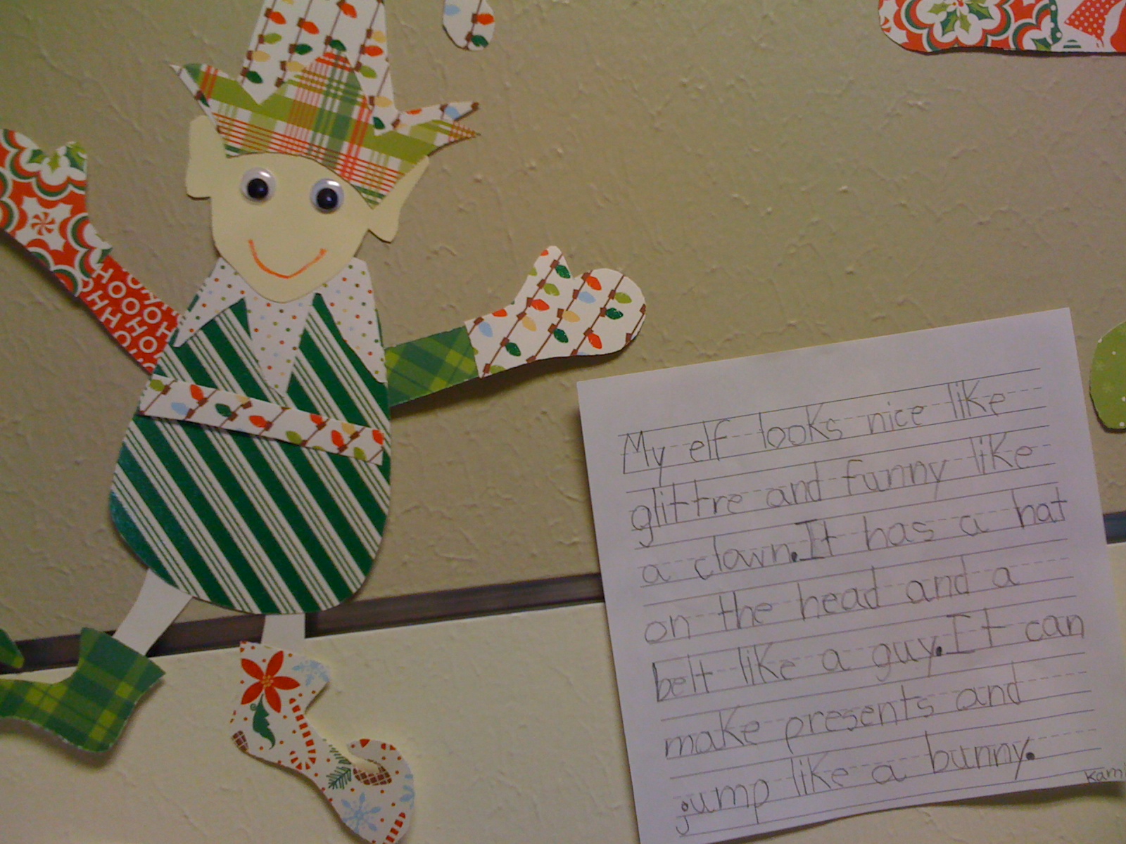 Bishop's Blackboard: An Elementary Education Blog: Elf Descriptive Writing
