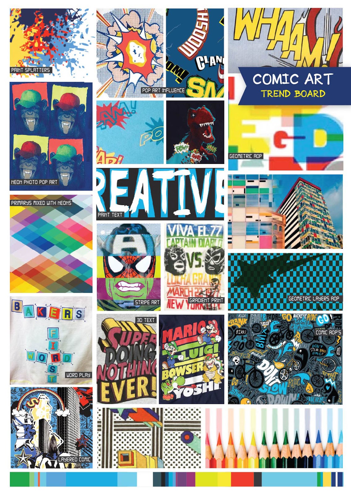 Emily Kiddy: Comic Pop - Trend Board