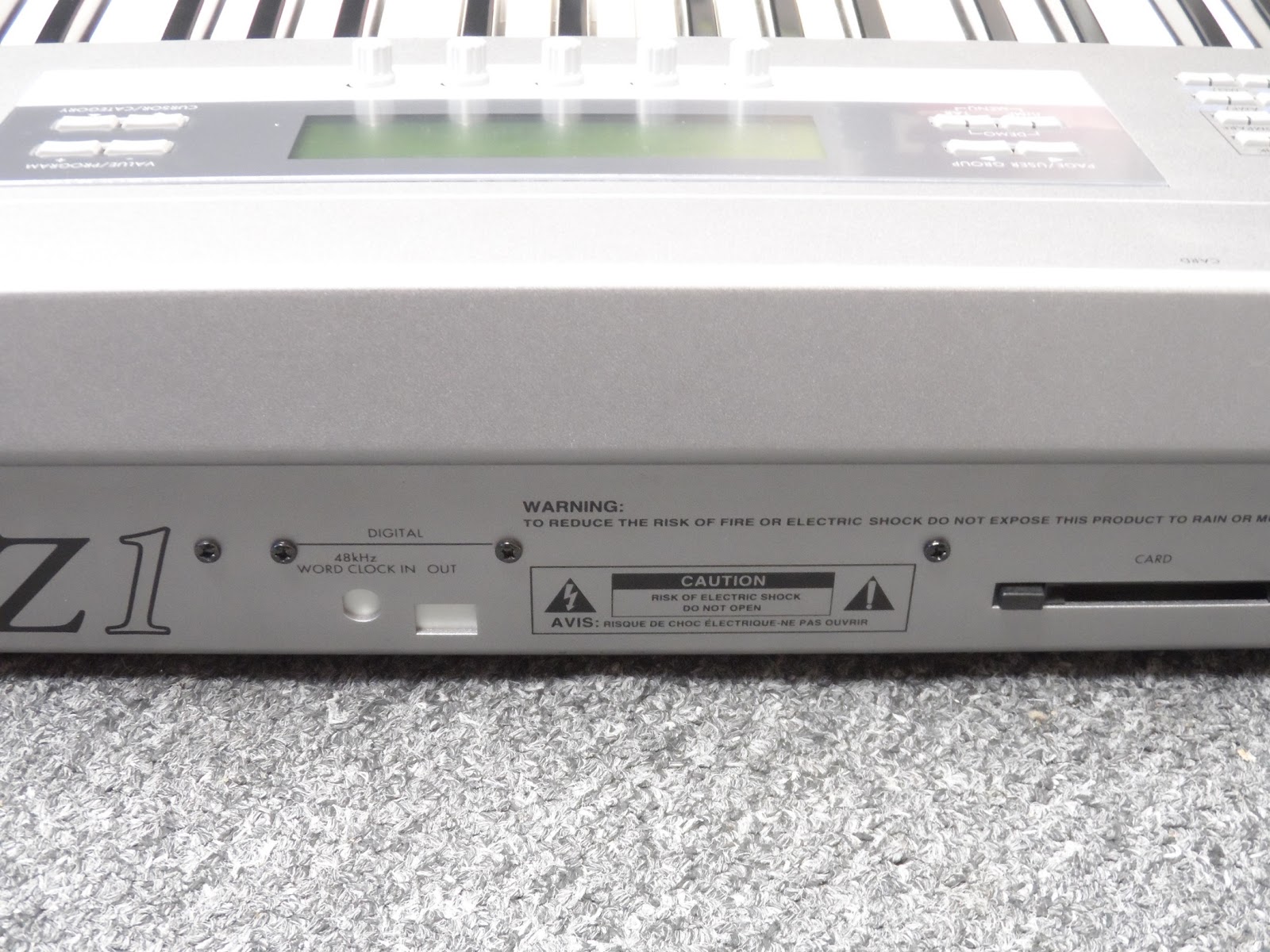 MATRIXSYNTH: Korg Z1 Physical Modeling & Virtual Analog Synth SN 005806