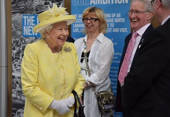 Queen Elizabeth visited Greenfaulds High School in Cumbernauld