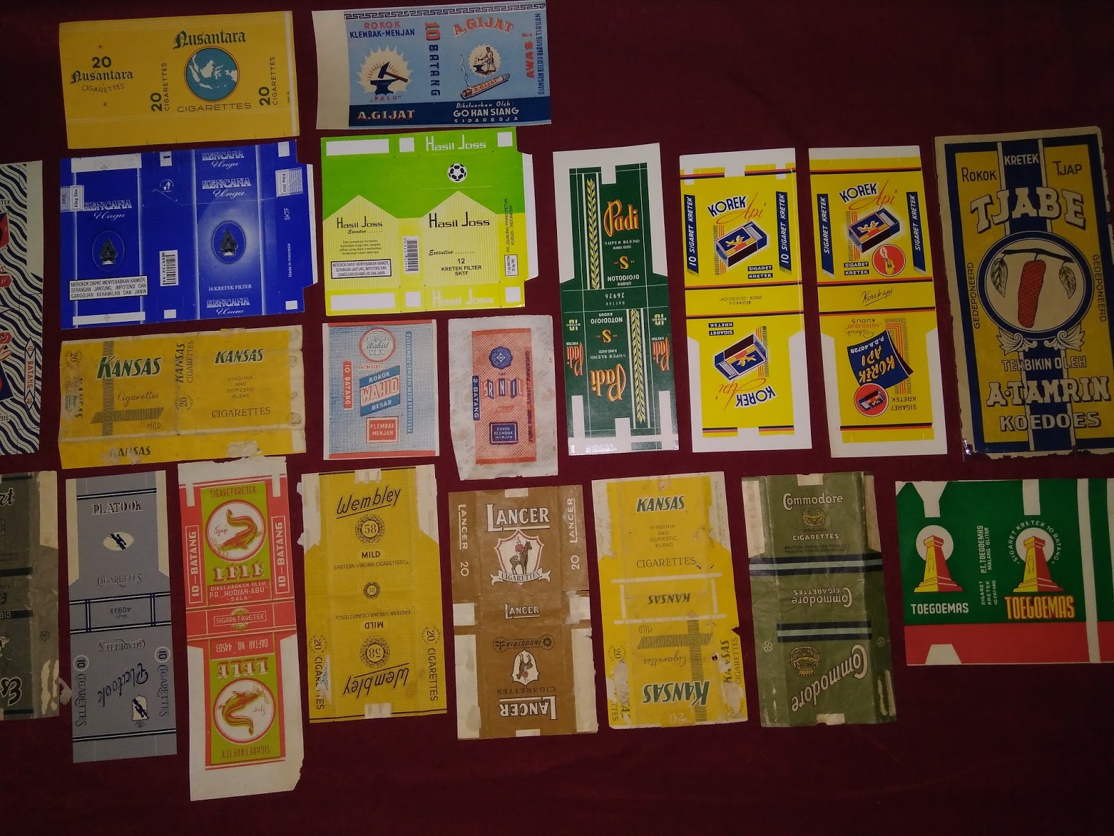 Koleksi Antik Anggoro Solo: Bungkus Rokok Jadul