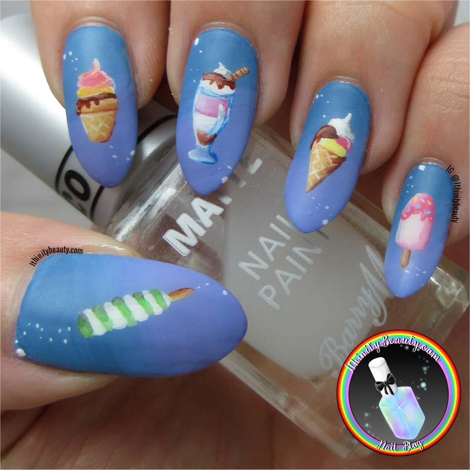 Ice Cream Soda Nails | IthinityBeauty.com Nail Art Blog