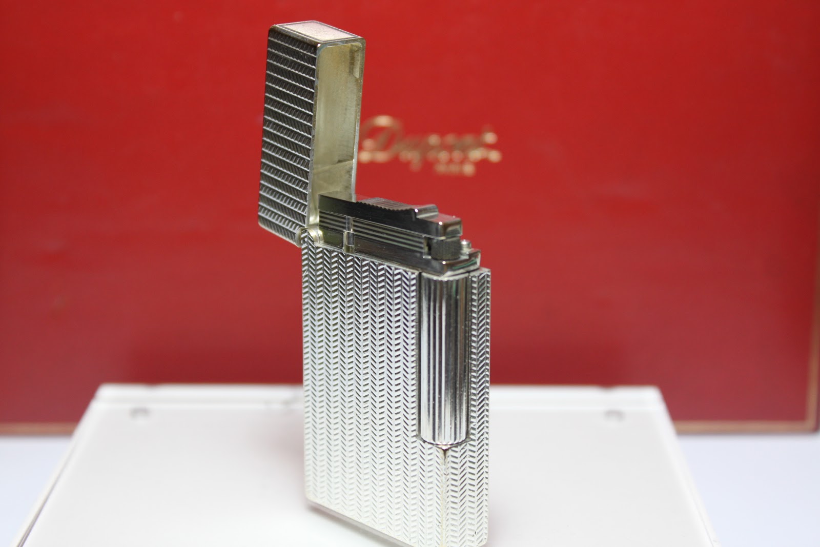 ziq S.T. DUPONT collections: ORIGINAL ST DUPONT LINE 2 SILVER PLAQUE ...