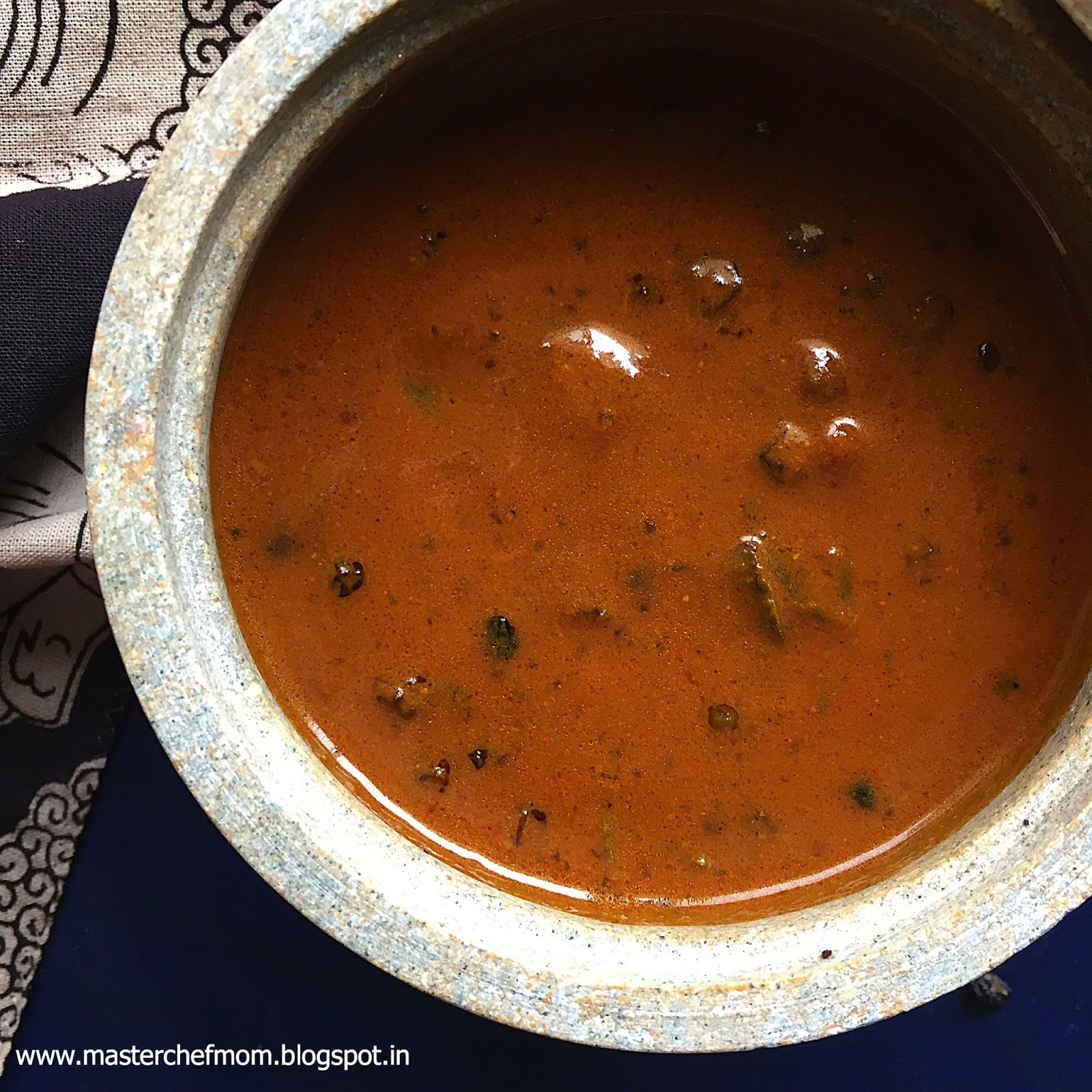 MASTERCHEFMOM: Tam Brahm Style Manathakkali Vathal Kuzhambu | Dried ...