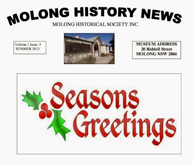 History, Heritage & Museums - Connecting!: Molong History News - Summer ...