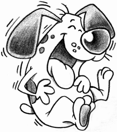 Arrrggghhh! Another @#$% Blog!: Daily Quick Sketch: Laughing Dog