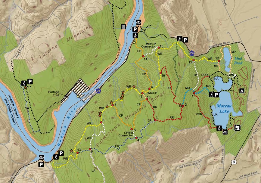 Off on Adventure: Moreau Lake State Park - Western Ridge Trail - 2/11/17