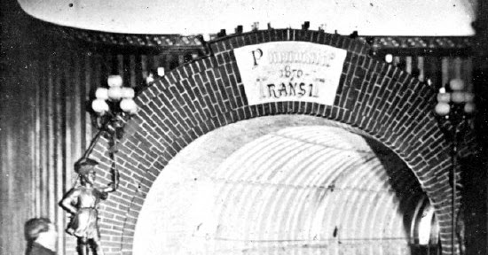 New York - History - Geschichte: Beach Pneumatic Transit