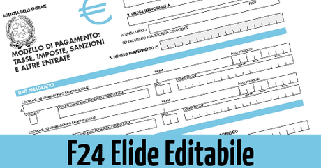 F24 versamento con elementi identificativi editabile gratuito