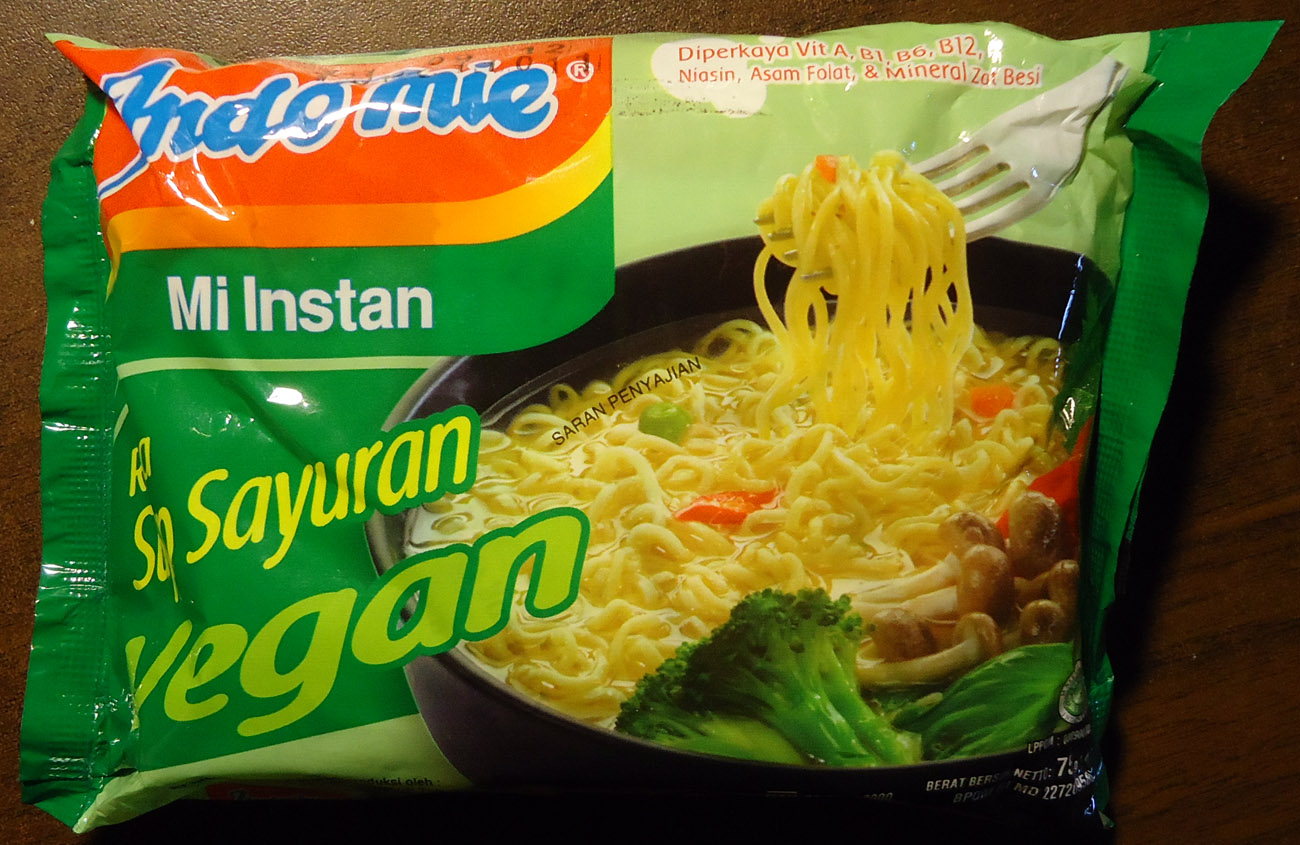 Mie VEGETARIAN Rasa Sup Sayuran Vegan Instant Noodles - Indomie Shop